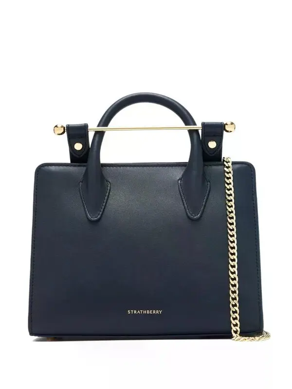 Strathberry Bar-top Chain Tote Bag - Blue