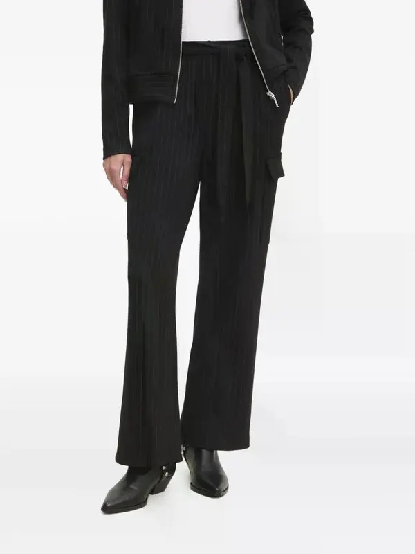 Dkny Pinstripe Cargo Trousers