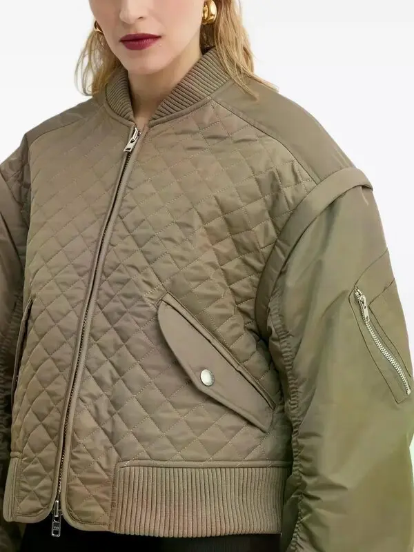 STAND STUDIO Quilted Bomber Jacket