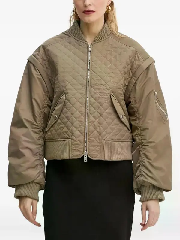 STAND STUDIO Quilted Bomber Jacket