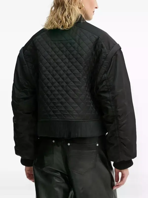STAND STUDIO Diamond-quilted Bomber Jacket