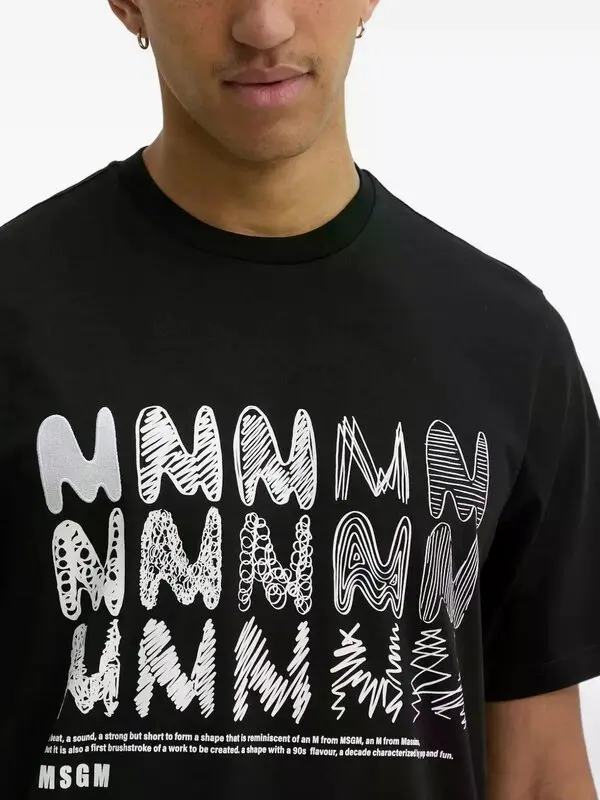 MSGM Graphic-print T-shirt