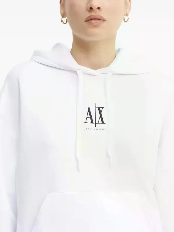 Armani Exchange Logo-embroidered Hoodie
