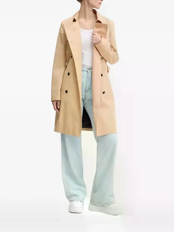 Hugo Belted Double-breasted Trench Coat