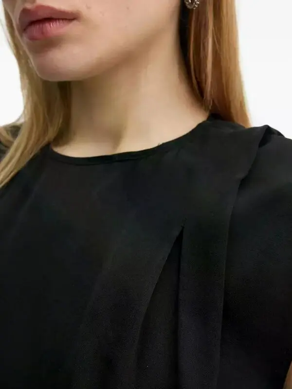 Day Birger Et Mikkelsen Draped-shoulder Top - Black