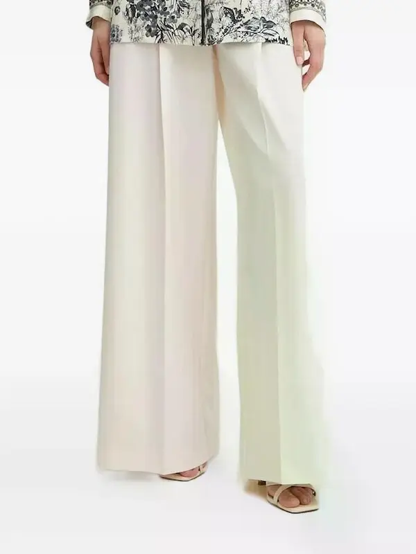 SIMONA CORSELLINI Pleated Straight-leg Trousers - Neutrals