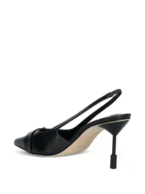 MSGM Slingback Leather Pumps