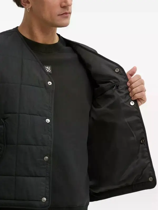 Hugo Quilted Logo-patch Vest