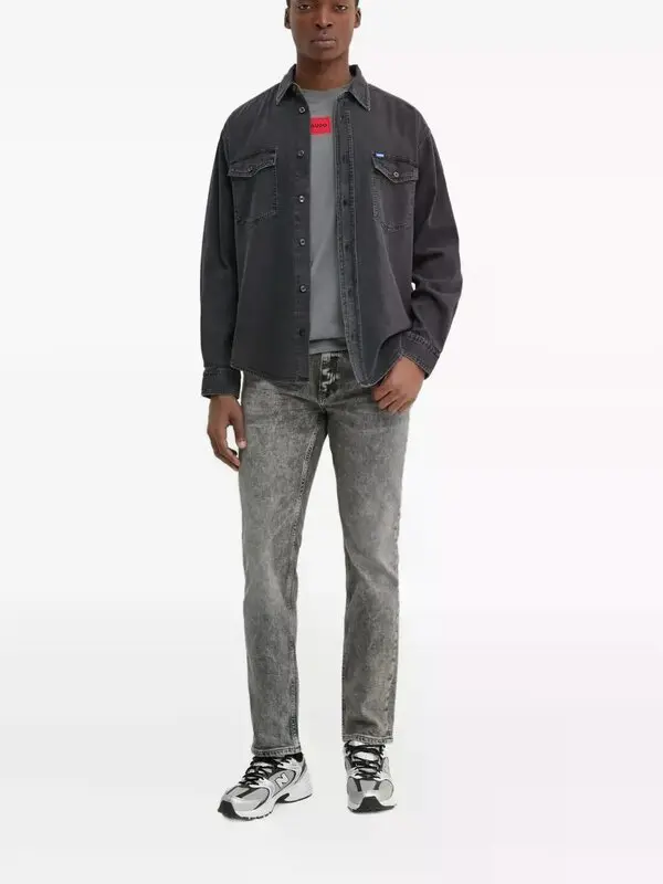 Hugo Acid-wash Straight Leg Jeans