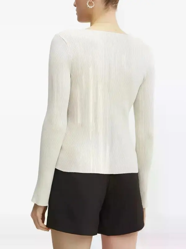 Guess Ribbed Button-front Cardigan