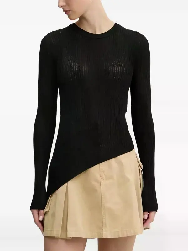 Hugo Ribbed Asymmetric Sweater