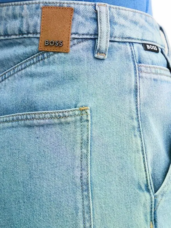 BOSS Cropped Raw-cut Jeans