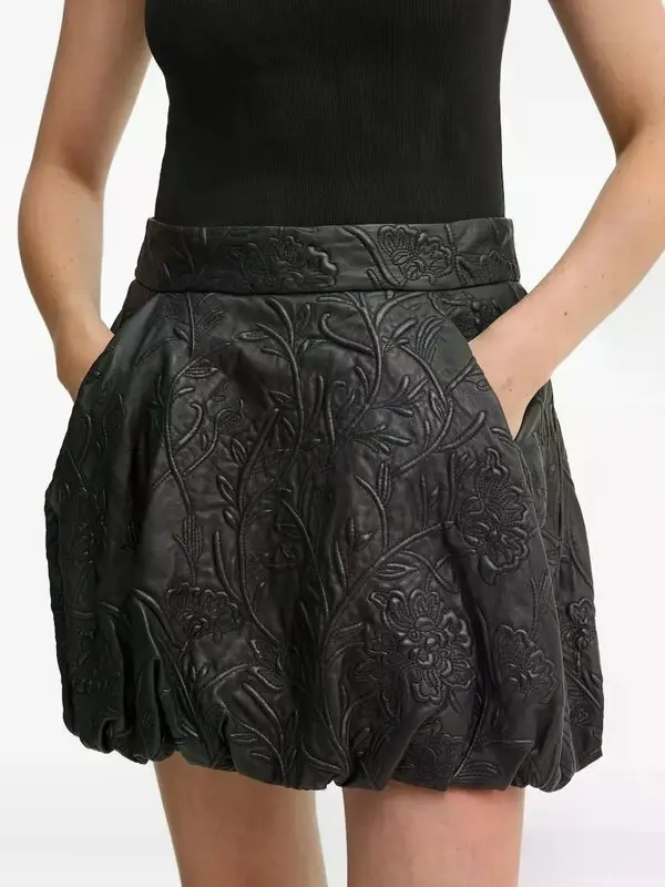 Munthe Floral-embroidered Balloon Skirt