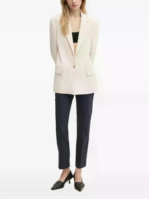 Iceberg Single-breasted Blazer With Padded Shoulders