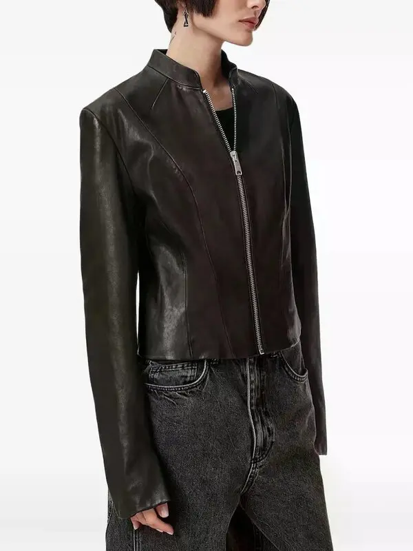 ALLSAINTS Leather Zip-front Jacket