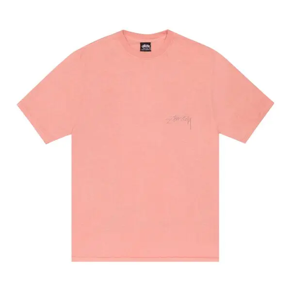 StÜssy Smooth Reverse Pigment Dyed Tee - Pink