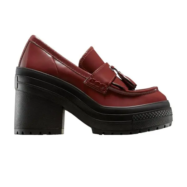 CONVERSE Chuck 70 De Luxe Heel Loafer Platform Low - Red