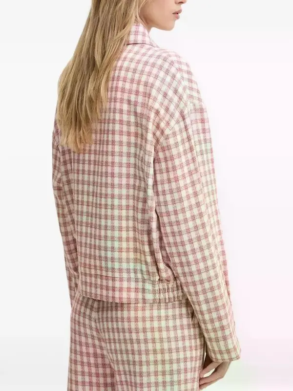 Moschino Gingham-check Flap-pocket Jacket