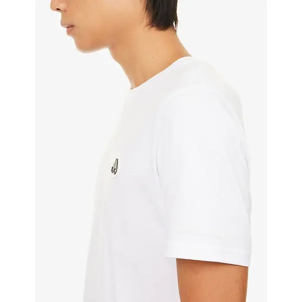 Moose Knuckles Crescent Logo-plaque Cotton-jersey T-shirt Xxl - White