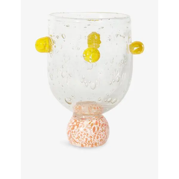 LAETITIA ROUGET Dotty Pink Glass Tumbler 19cm - Multi