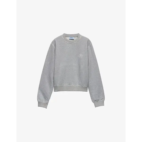 Prada Logo-print Cotton Sweatshirt