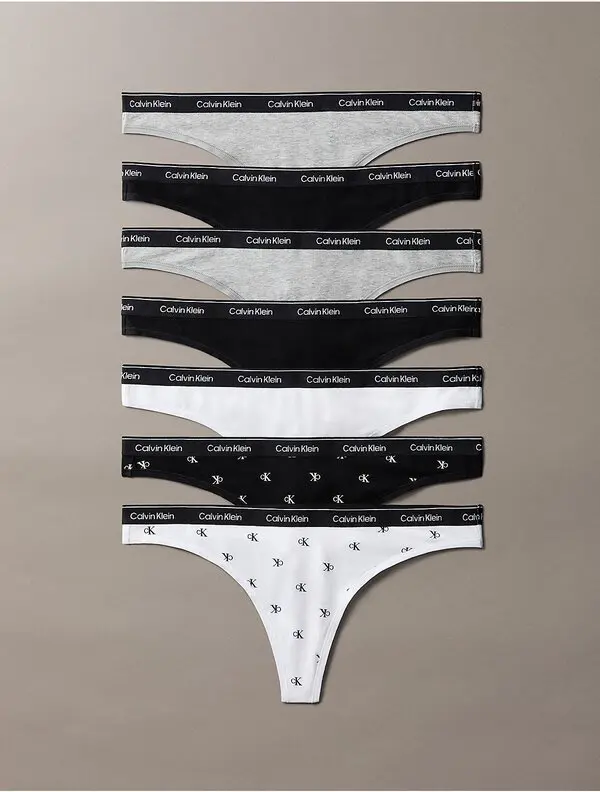 Calvin Klein Icon Logo 7-pack Thong - Multi