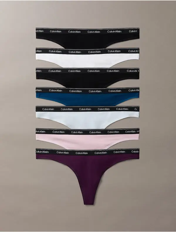 Calvin Klein Icon Logo 7-pack Thong - Multi