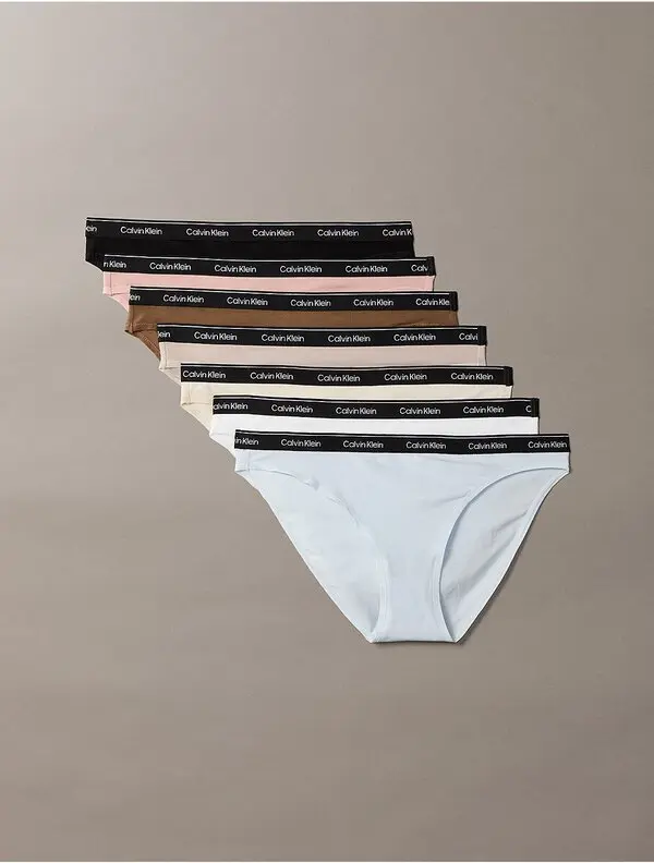 Calvin Klein Modern Logo 7-pack Bikini - Plein Air Multi