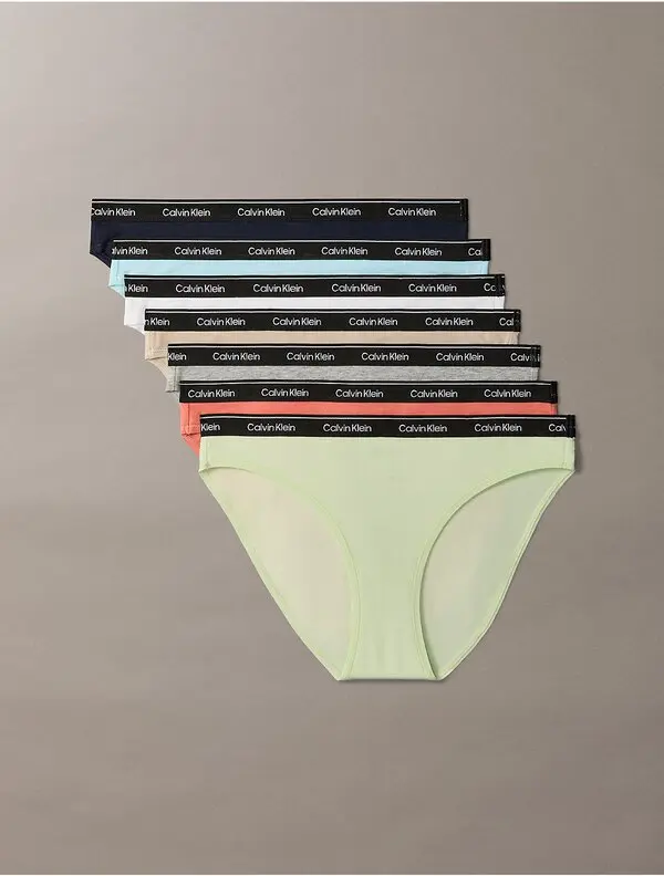 Calvin Klein Modern Logo 7-pack Bikini - Shoreline Multi