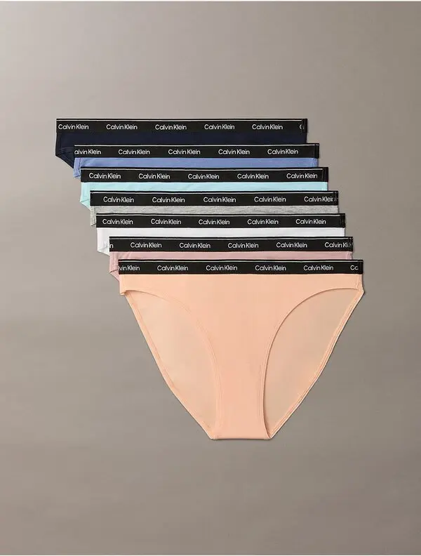 Calvin Klein Modern Logo 7-pack Bikini - Shoreline Multi