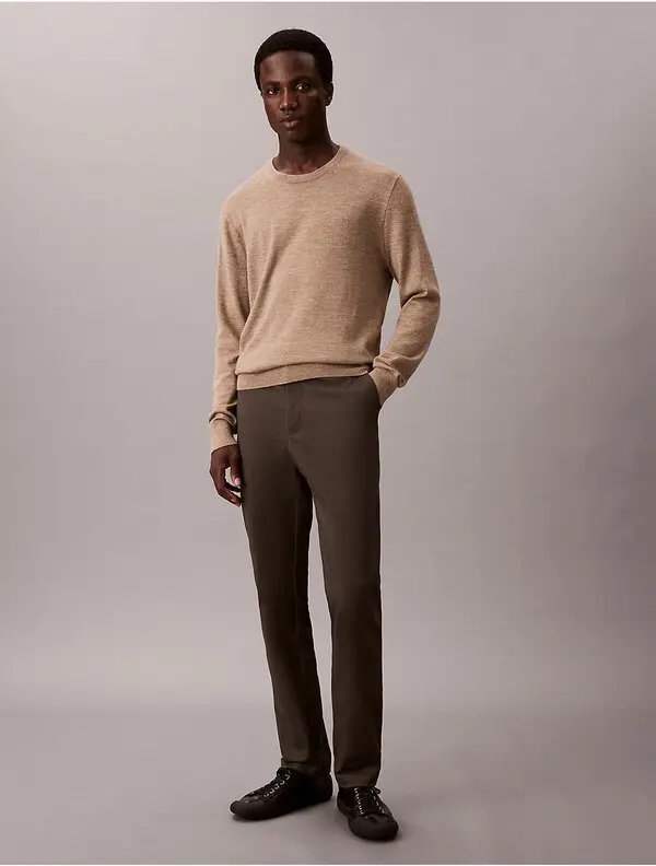 Calvin Klein Cotton Sateen Slim Chino Pants