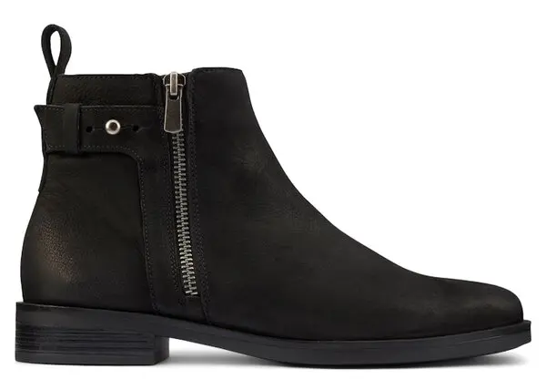 Clarks Memi Lo Nubuck Boot - Black