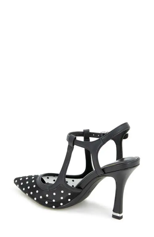 KENNETH COLE Romi Slingback Pump - Black Stud Mesh