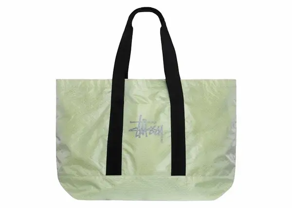 StÜssy Ripstop Overlay Extra Large Tote Bag - Lime