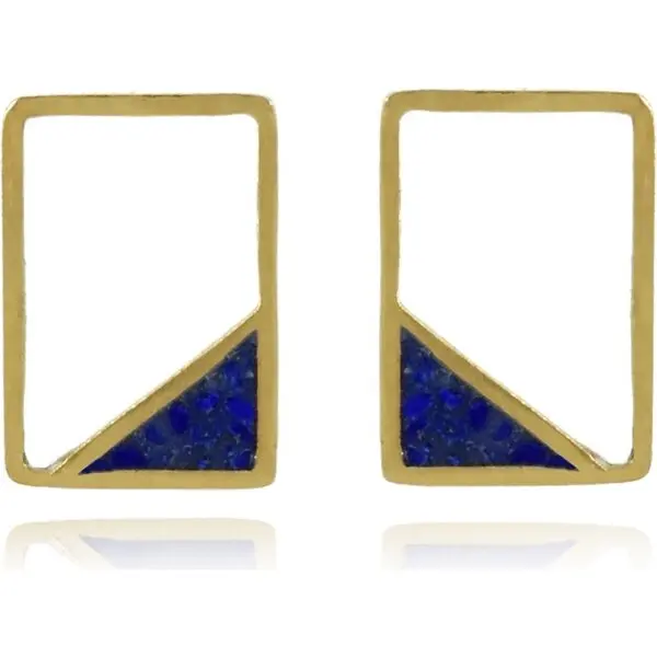 TURQUOISE MOUNTAIN Mazar Stud Earrings - Gold