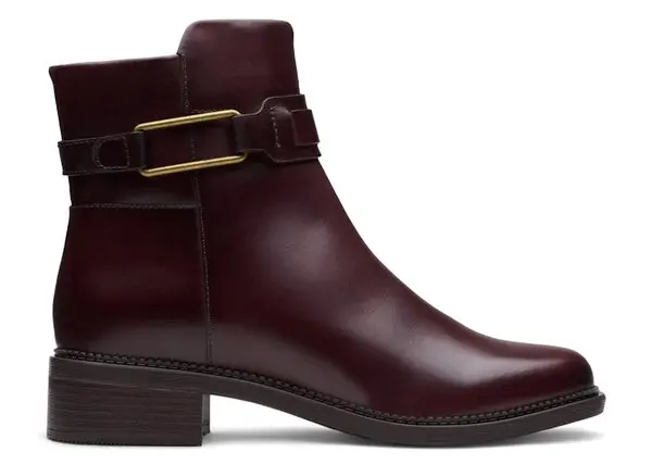 Clarks Maye Bella Leather Ankle Boots