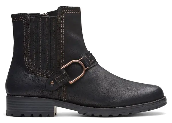 Clarks Aspra Buckle Suede