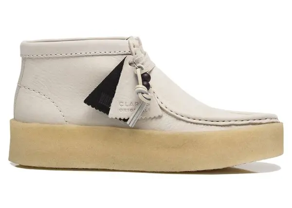 Clarks Wallabee Cup Nubuck Boot - White