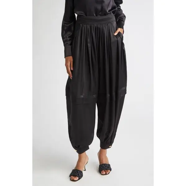 Zimmermann Hypnotic Silk Harem Pants - Black