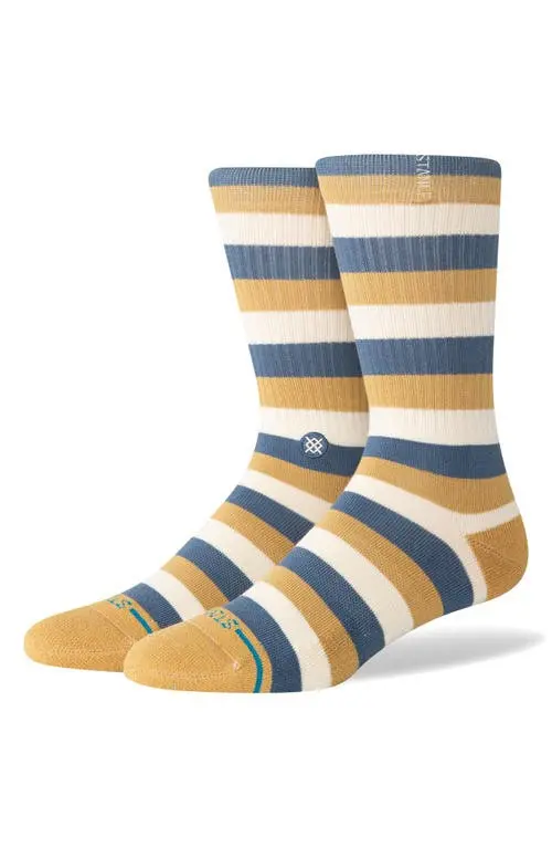 Stance Hiland Stripe Crew Socks - Sand