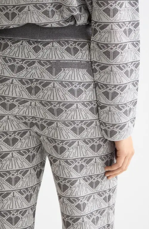 Scotch & Soda Logo Jacquard Knit Pants