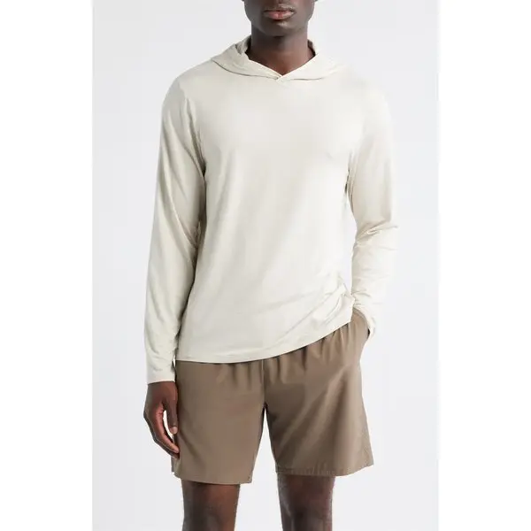 Zella Dynamic Hooded T-shirt - Beige Pumice