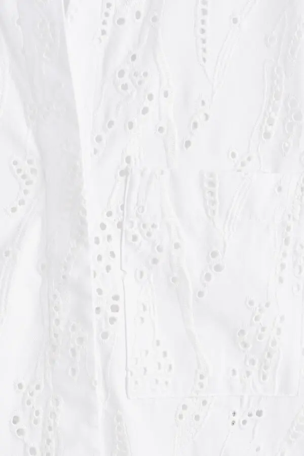 Cos Cropped Broderie Anglaise Shirt