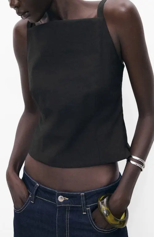 Mango Bow Back Crop Camisole