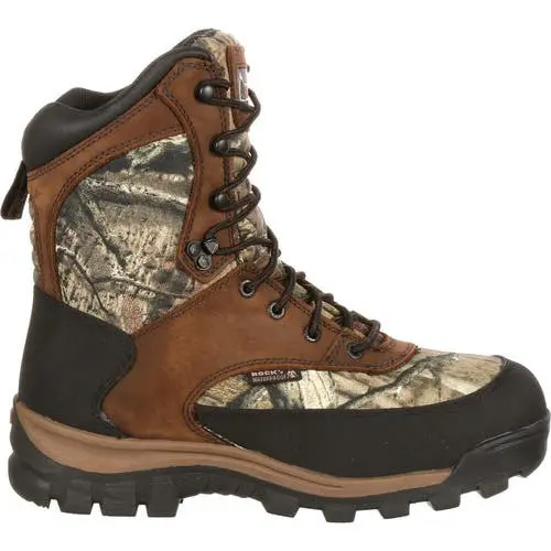 ROCKY Waterproof Insulated Outdoor Boots - Brown And Mossy Oak Brk Up Inf