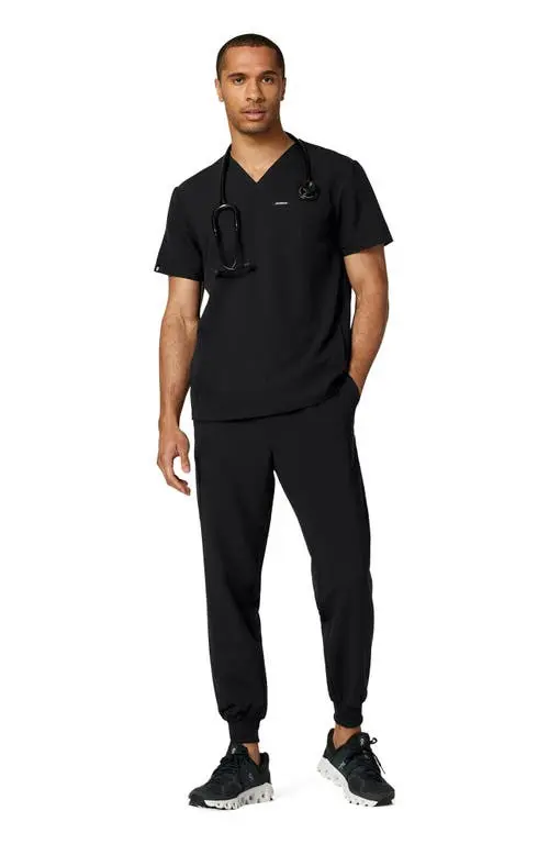 JAANUU Osmo 8-pocket Classic Scrub Jogger - Black