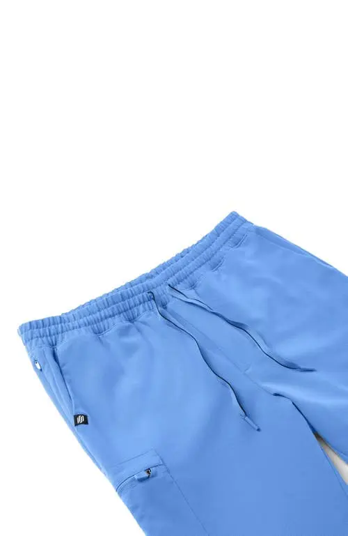 JAANUU Osmo 8-pocket Classic Scrub Jogger - Ceil Blue