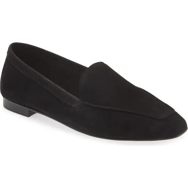 ANDREA CARRANO Mare Moccasins - Black Suede