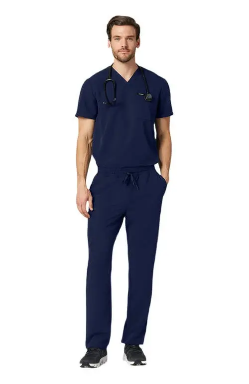 JAANUU Holmes Classic V-neck Scrub Top - Midnight Navy