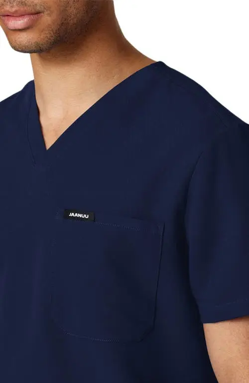 JAANUU Holmes Classic V-neck Scrub Top - Midnight Navy